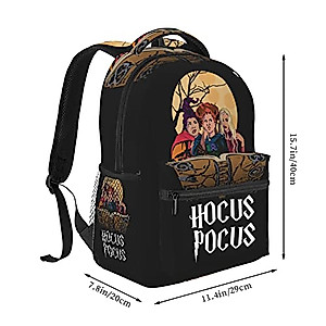 Ogkdlew Halloween Novelty Cartoon Character 16 In Girls School Bag Backpack Women'S Casual Travel Backpack