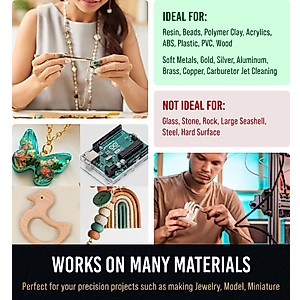 Pin Vise Small Hand Drill for Jewelry Making - Craft911 Manual Craft Drill Sharp HSS Micro Mini Twist Drill Bits Set for Resin, Rotary Tools for Wood, Jewelry, Plastic, Miniature - Golden