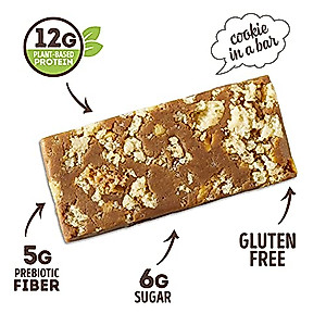 Lenny & Larry's The Complete Cookie-Fied Bar, Peanut Butter Chocolate Chip, 45g - Plant-Based Protein Bar, Vegan and Non-GMO, Pack of 9