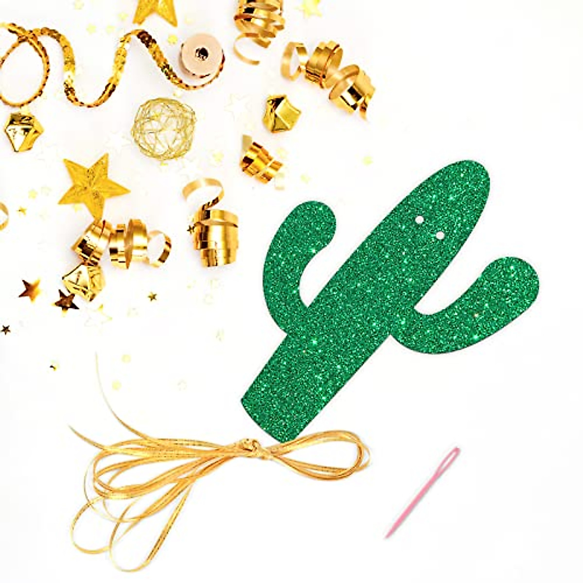 Dalaber Gold Glitter Taco Bout a Party Banner - Mexican Fiesta Theme Party Decoration Supplies - Bachelorette/Bridal Shower/Wedding/Graduation/Retirement/Birthday Party Decors Banner