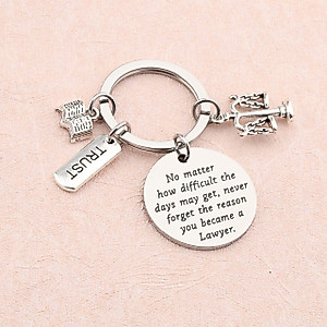 Lawyer Gifts Keychain Lawyer Graduation Gifts Law School Gifts Future New Lawyer Gift Scales of Justice Attorney Gift Never Forget the Reason You Became a Lawyer (lawyer no matter ky)