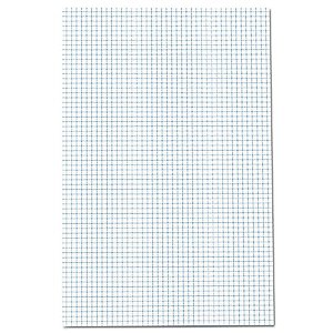 Ampad Quadrille Double Sided Pad, 11 x 17, White, 4x4 Quad Rule, 50 Sheets, 1 Pad (22-037)