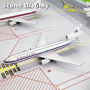 Lose Fun Park 1/300 MD11 American Plane Diecast Airplane Model Plane for Adults Collection Office Desktop Decoration Birthday Gift