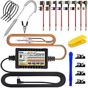 ROVE R2-4K Dash Cam and ROVE Ultimate Hard Wire Kit Bundle