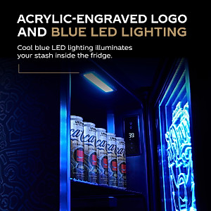 Cooluli League of Legends® Ultimate 48L Mini Fridge – Limited Edition Coca-Cola® Exclusive Gaming Room Mini Fridge, Cool LED lighting, Glass Door with Illuminating Logos and Temperature Controls