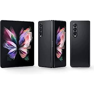 SAMSUNG Galaxy Z Fold 3 5G 256GB T-Mobile Android Cell Phone, 2-in-1 Smartphone Tablet (Phantom Black)