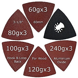 XXGO 77 Pcs Oscillating Tool Accessory Kits Compatible with Bosch Chicago Craftsman Dewalt Dremel Fein Harbor Freight Makita Milwaukee Porter Cable Ridgid Ryobi Rockwell More XGM0501