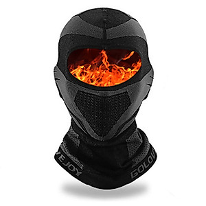 Zsling Ski Mask, Balaclava Winter Full Face Mask for Men and Women Cold Weather Gear -Skiing, Snowboarding, Motorcycle Riding Running Black