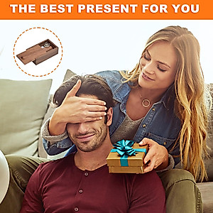 USB 2.0 Flash Drive Two-Color Wood USB 2.0 Memory Stick Pen Drives with Wooden Box (32GB, Tan)