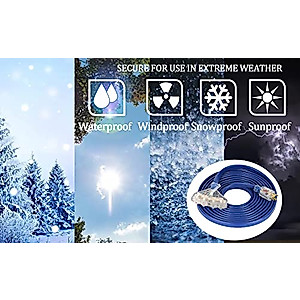 S7 25 Feet Heavy Duty Generator Adaptor Extension Cord,Locking Cord,NEMA L14-30P/Four 5-20R, 4 Prong 10 Gauge Flexible Generator Cable