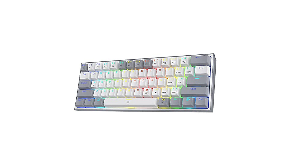 Redragon K617 Fizz 60% Wired RGB Gaming Keyboard, 61 Keys Compact ...