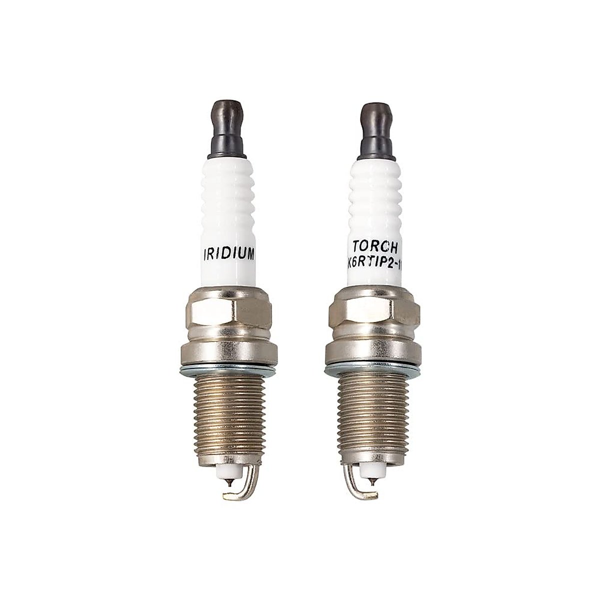 2PK TORCH Iridium Spark Plug K6RTIP2-11 Replace for Denso KJ20CR11 Spark Plug, for TOYOTA 90098-70065 Spark Plug, for HONDA 98079-5614P Spark Plug, for MAZDA F286-18-110 Iridium Spark Plug, OEM