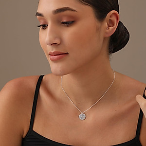 LeCalla 925 Sterling Silver Faith Over Fear Necklace for Women Teen, Gift for Best Friends, Gift for Her, Gift for Him