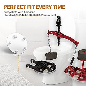 Replacement for Vormax Toilet Tank Silicone Flapper Seal Gasket 3'', 2 Pack Upgraded TPU Material for American Standard Toilets NO.7381424-100.0070A Toilet Tank Parts Flush Valve Seal UIInosoo