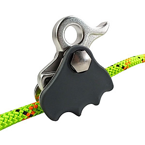 Rope Grab - Arborist Rope Brake Tree Equipment, Fall Arrestor Ascender, Better Grab Flip Line Adjuster w/Removable Rope Cam Lock & Rubberized Cover - Fit for 7/16" - 5/8" Rope