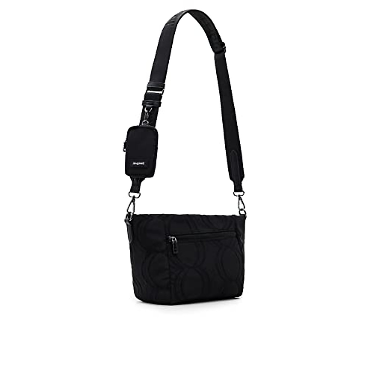 Desigual Accessories Fabric Across Body Bag, Black