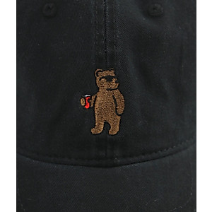 Riot Society Riot Bear Embroidered Adjustable Dad Hat