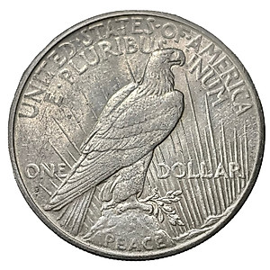 1921-1935 Peace Dollar, USA's Last Circulating Silver Dollar. Design Celebrating Peace After World War 1. $1 Graded By Seller Circulated Condition