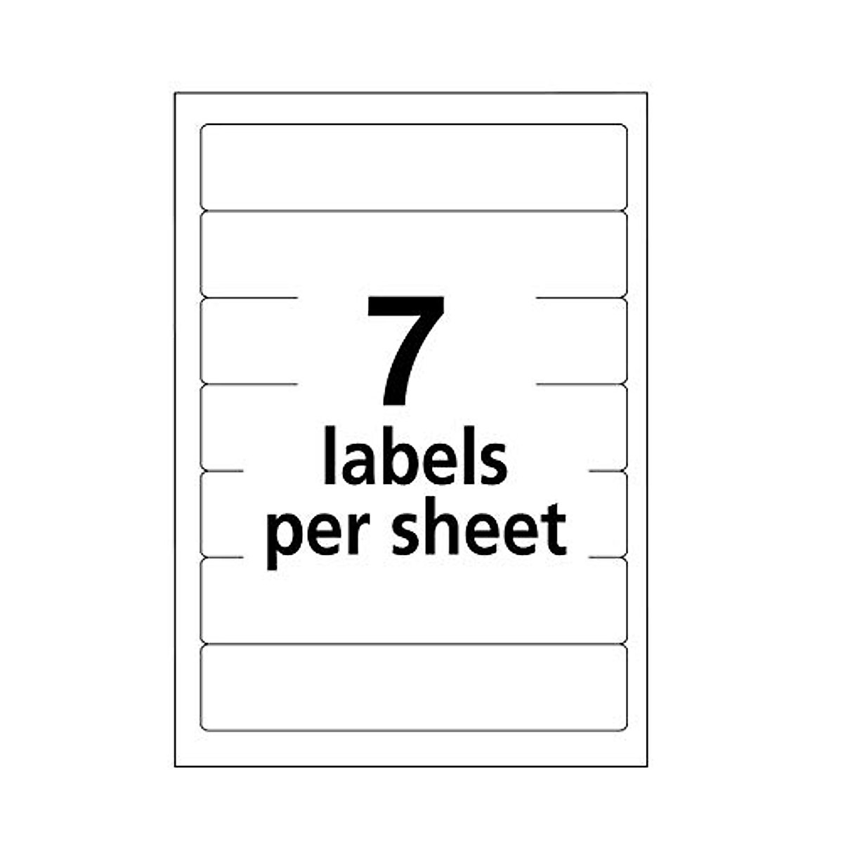 Avery File Folder Labels on 4" x 6" Sheets, Easy Peel, White/Red, Print & Handwrite, 2/3" x 3-7/16", 252 Labels (5201)