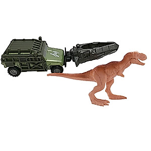 MATCHBOX JURASSIC WORLD DINO TRANSPORTERS TYRANNO-HAULER Vehicle and figure