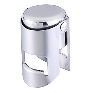 I-MART Stainless Steel Champagne Bottle Stopper, Sealer, Cork, Saver (Pack of 6)