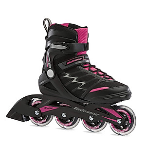 Bladerunner by Rollerblade Advantage Pro XT Women's Adult Fitness Inline Skate, Black/Pink, US 8