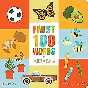 First 100 Words in English and Spanish (Lil' Libros) (English and Spanish Edition)