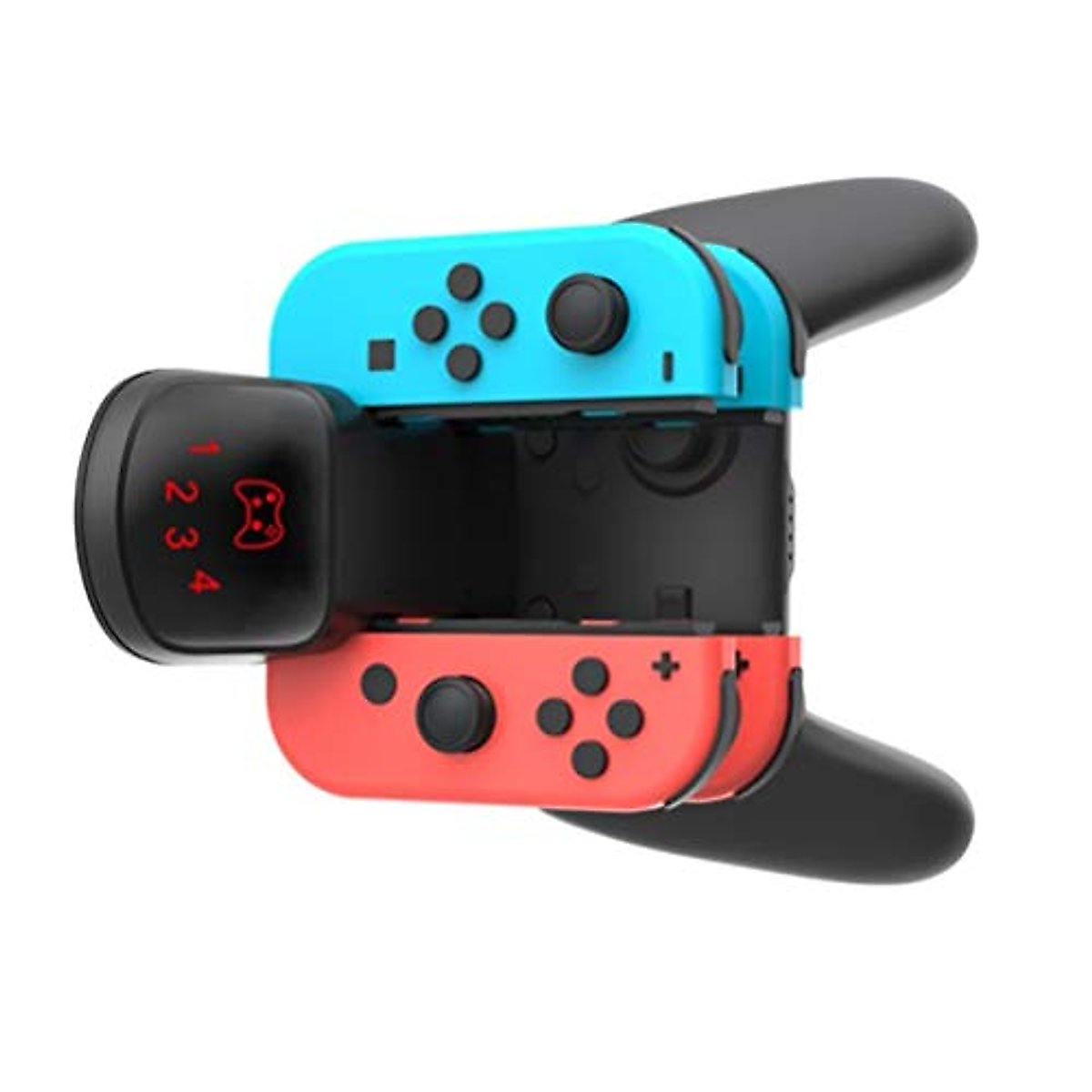 Controller Charger, USB Charging Station Dock, Compatible for 4 Switch Joy-Con Controllers Compatible for Switch PRO