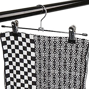 10Pcs Metal Pants Hangers Skirt Hangers with Clips Trouser Clip Hangers Clothes Hangers Rack Non Slip Hanging Hook for Skirts Jeans