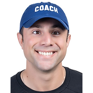 Ann Arbor T-shirt Co. Coach | Royal Blue Coaching Baseball Hat, Men & Women Team Cap - (Royal, DadHat)