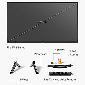 Introducing Amazon Fire TV 32" 2-Series 720p HD smart TV, stream live TV without cable
