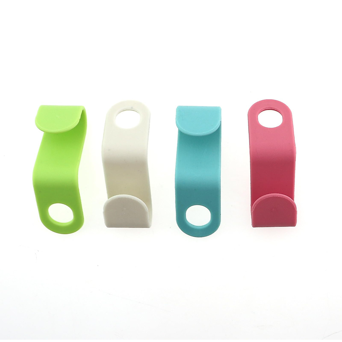 ZQIY 80PCS Clothes Hanger Stackable Connecting Hooks 5.5x2cm Clothes Hanger Extension Hooks Wardrobe Storage Space Saving Multi-Level Connecting Clothes Hat Heavy Duty Clothes Hanger Extension Hooks