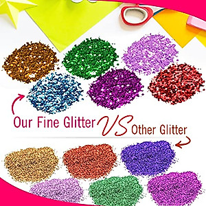 Glitter – 1 LB Purple Glitter – Glitter for Resin, Glitter for Crafts, Fine Glitter for Scrapbooking – Ultimate Bulk Craft Glitter for Tumblers