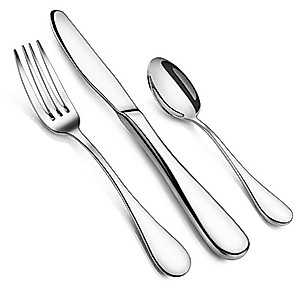 Artaste 59380 Rain 18/10 Stainless Steel Flatware 36-Piece set, Service of 12