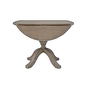 Linon Home Décor Mauro Antuque Rustic Brown Drop Leaf Dining Table