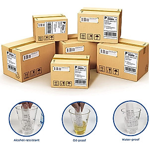 OausTect Direct Thermal Labels 4x6 Shipping Label Commercial Grade, Perforated Postage Mailing Labels, Compatible with Rollo Zebra Thermal Printer (4 Stacks|4000 Labels)