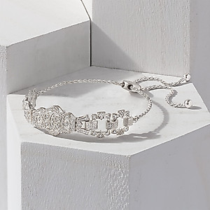 Ross-Simons 0.25 ct. t.w. Diamond Openwork Bolo Bracelet in Sterling Silver