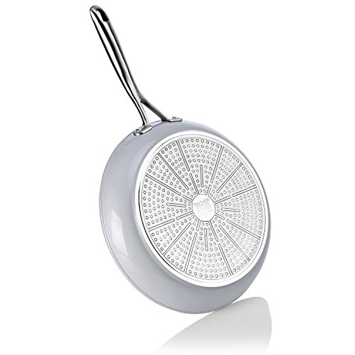 TECHEF - CeraTerra 12" Ceramic Nonstick Frying Pan Skillet, (PTFE, PFAS, and PFOA Free), Dishwasher Oven Safe, Stainless Steel Handle, Induction-Ready, Made in Korea (12-in)