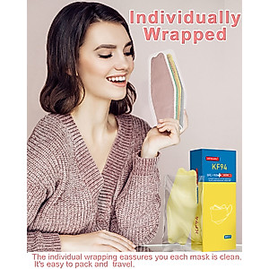 AOTDAOU KN95 Face Mask for Women Men, 20 Packs Earth Tone Print Masks Individually Wrapped, Disposable Colored Mask Comfortable Fit for Adult, 4-Ply Breathable Mask with Adjustable Nose Wire