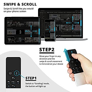 TNP Bluetooth Remote Control for iPad iPhone - Trackpad Media Presenter for iOS Mac Android Tablet PC - Wireless Camera Shutter, Media Button, Presentation Clicker, iPad Air Pro, MacBook Pro Mini M1