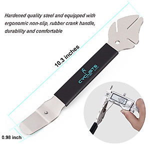 cyclists Rotor Truing Fork - 2 in 1 Bike Rotor Tool & Hydraulic Piston Press for Bicycle Disc Brakes - Bike Disk Brake Rotor Alignment Tool for Mountain Road Bike