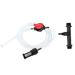 TOPINCN Fertilizer Injector, Plastic Garden Irrigation Device Kit G3/4 Fertilizer Injector + Switch + Filter + Water Tube