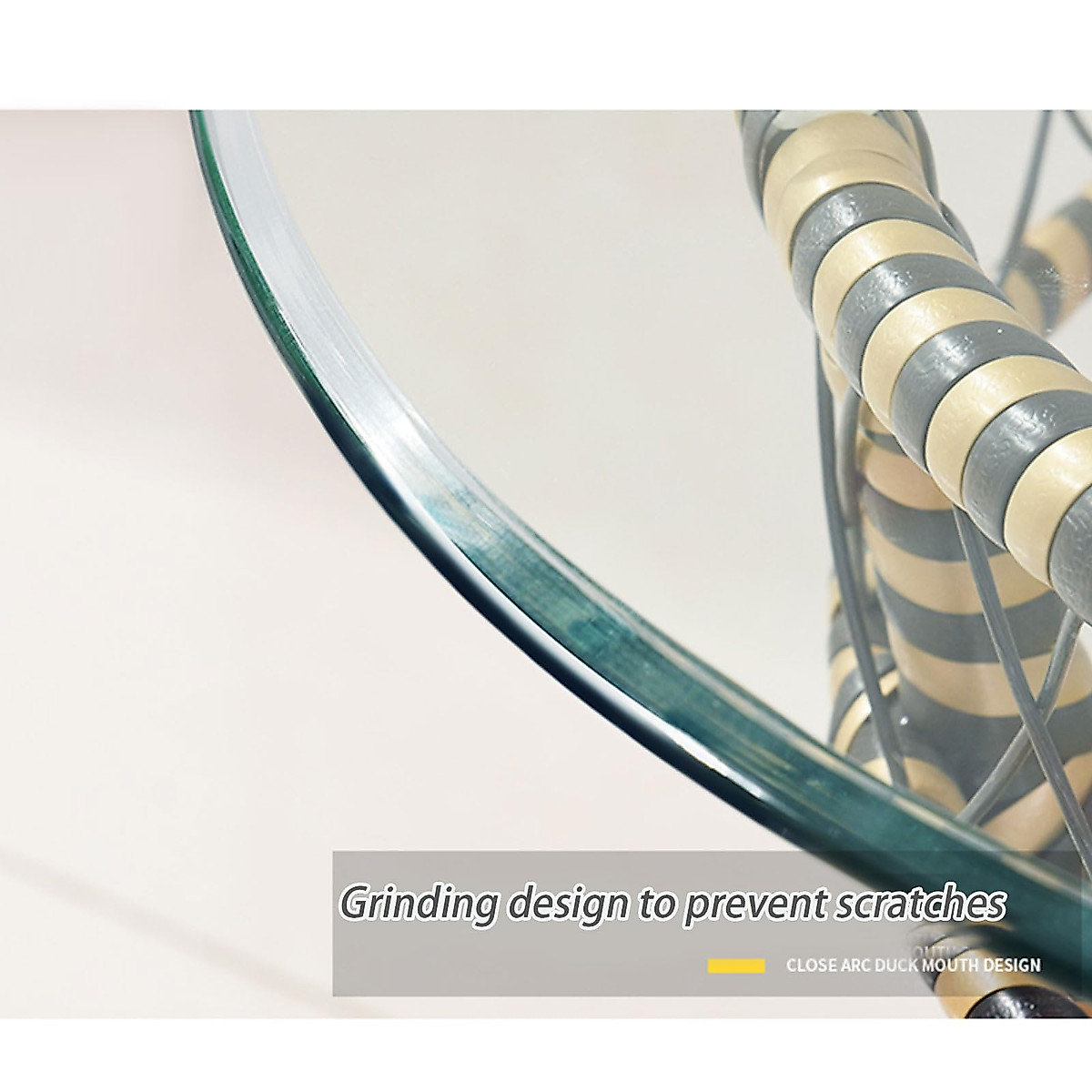 Dxcaicc Dining Table Glass Turntable,Glass Lazy Susan Turntable Dining Table,Round Tempered Glass with Silent Bearing centerpieces,Steady Swivel Dining Table Glass Serving Tray,C,80cm