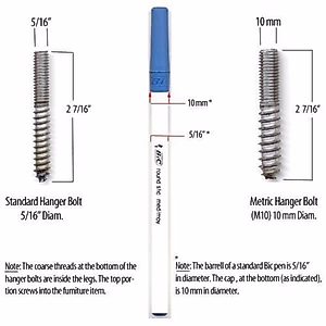 LEG DADDY 6" Medium Finish Square Tapered Sofa Legs (4)