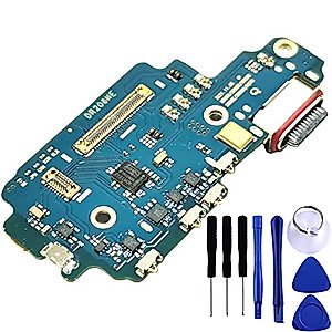 Galaxy S22 Ultra 5G USB Charging Port Flex Cable Replacement SM-S908U Type C Charger Dock Board Flex Cable Connector for Samsung S22 Ultra S908U1 Port Flex Cable Repair Part with Tools (SM-S908U)