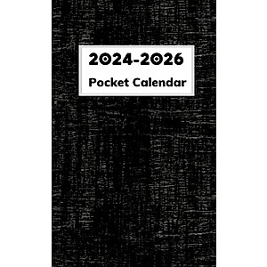 2024-2026 Pocket Calendar: 3 Years Monthly Planner from Jan 2024- Dec 2026 for Purse