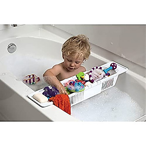 KidCo S372 Bath Storage Basket - Baby Bathtub Organizer (White)