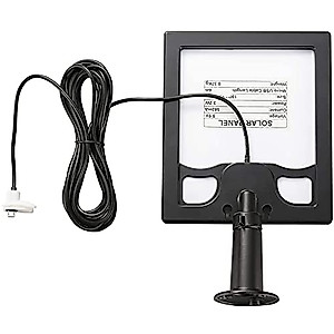 Solar Panel Compatible with DIHOOM Wireless Rechargeable Battery Security Camera, IP65 Waterproof Solar Panel with USB Cable, Non-Stop Power Supply for Wire Free Outdoor Indoor WiFi Camera