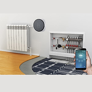 Wengart WiFi Smart Thermostat WG316,Heat Only AC90-240V Max3A 2.4GHz Wi-Fi APP TUYA for Radiant Floor Heating,Compatible with Alexa Echo/Google Home