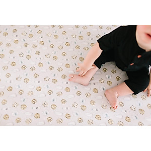Copper Pearl Premium Knit Baby Crib Sheets for Boys and Girls Breathable and Soft, Fitted Crib Sheets for Standard Baby Mattresses, Crib Sheet for Baby Registry or Shower Gift, Chip
